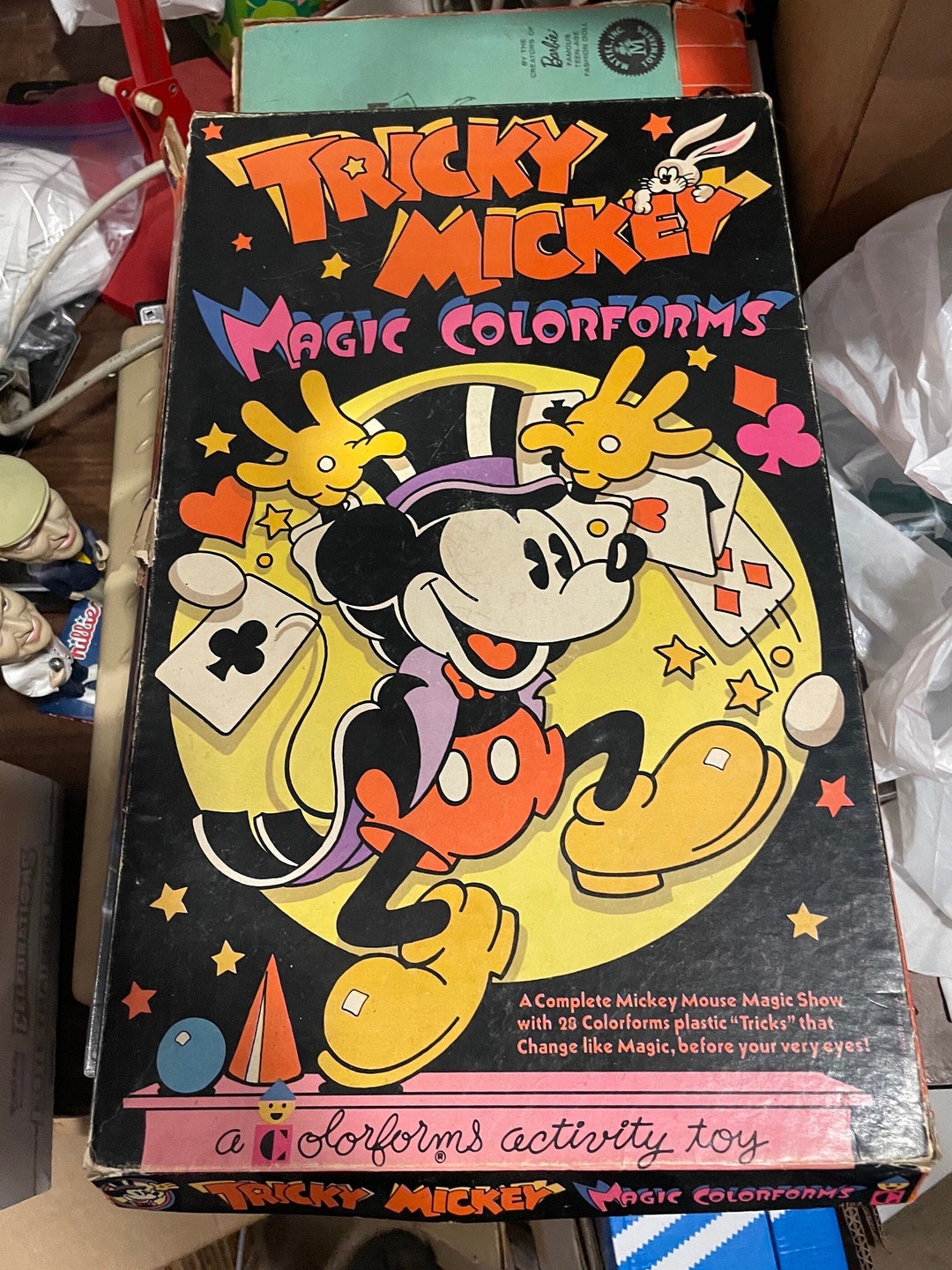 Vintage Tricky Mickey Magic Colorforms Walt Disney Productions Complete ...