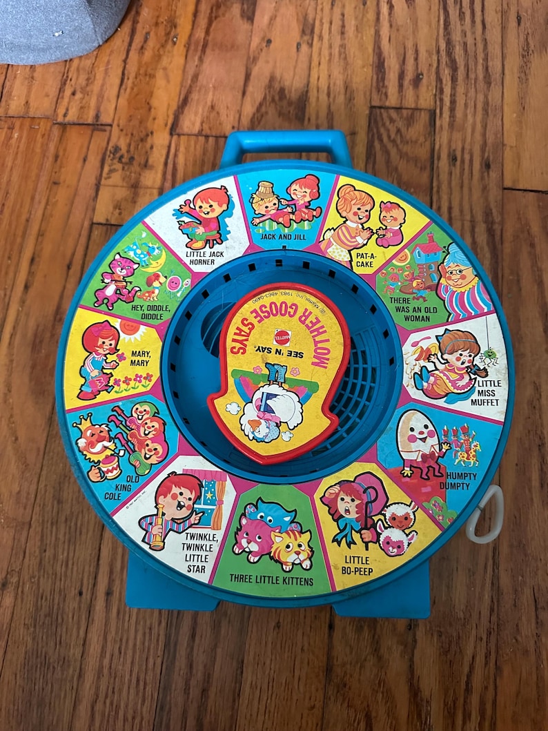 Vintage See and Say Mother Goose 1983 Working - Etsy