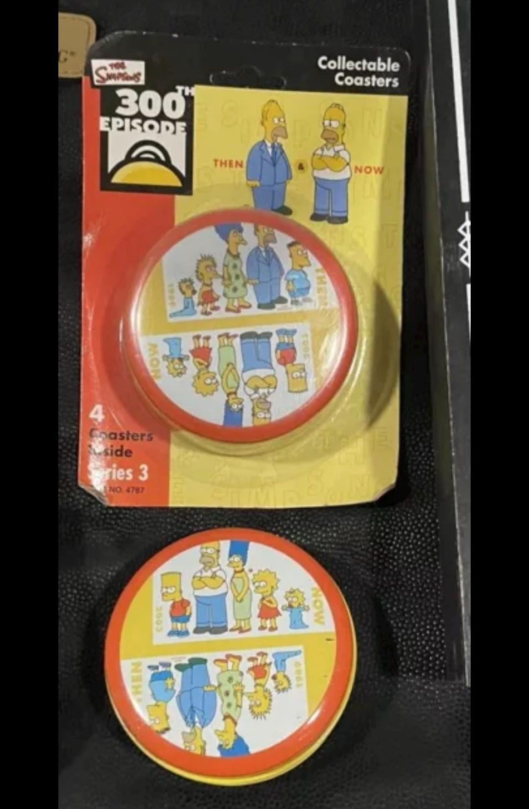 New the Simpsons 300th Episode 2 X4 Coaster Set in Collectable Tin 2003 ...