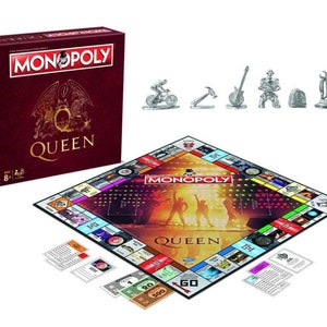 Queen Collectible Monopoly Game Featuring British Rock and Roll Band ...