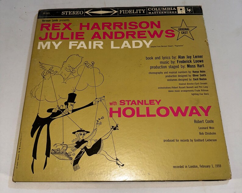 Rex Harrison and Julie Andrews My Fair Lady Vinyl Record - Etsy