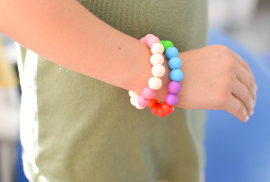 Stretchy Cord Stackable Beaded Bracelet for Toddlers - Stretchy ...
