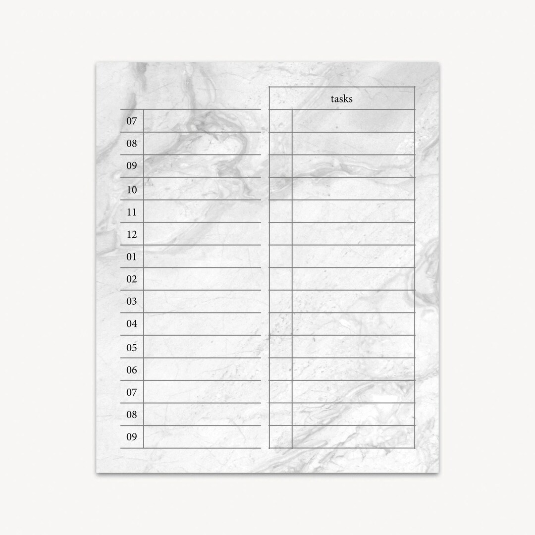 Daily Schedule STICKY Notes FUNCTIONAL Post-it Stickies Notepad Timed ...