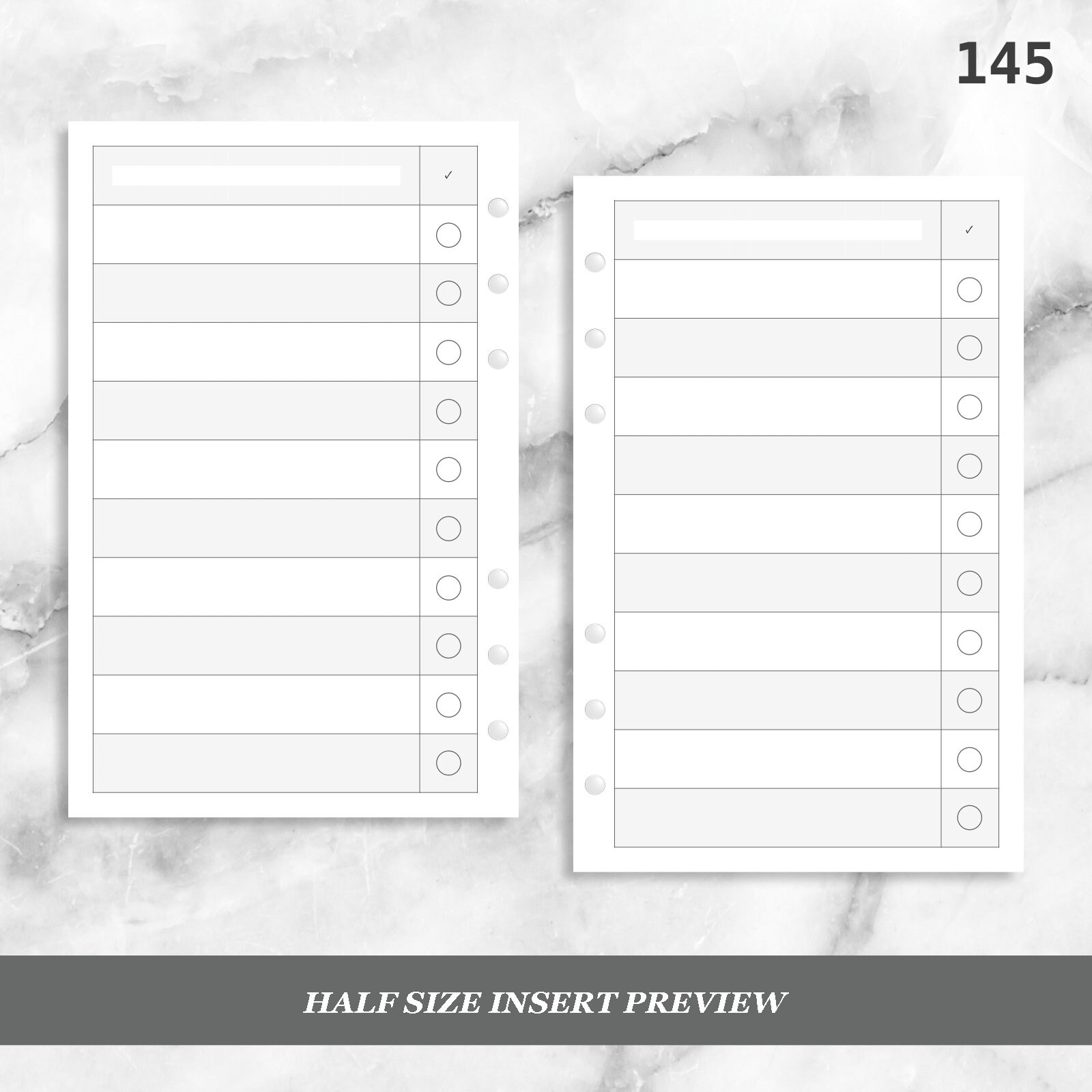PRINTED 145: Large Checklist CHOOSE SIZE | Etsy