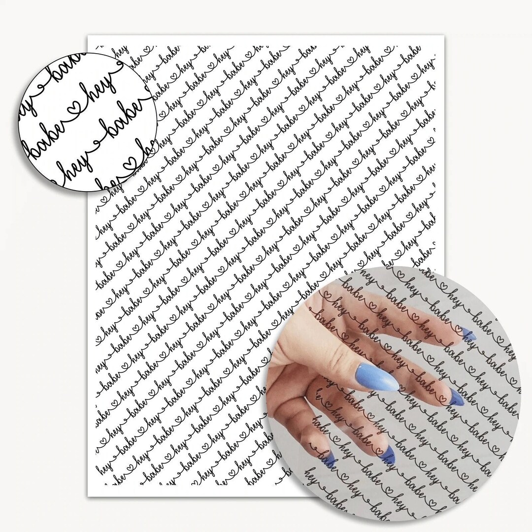 HEY BABE ACETATE Planner Dashboard Transparent Vellum Scrapbooking ...