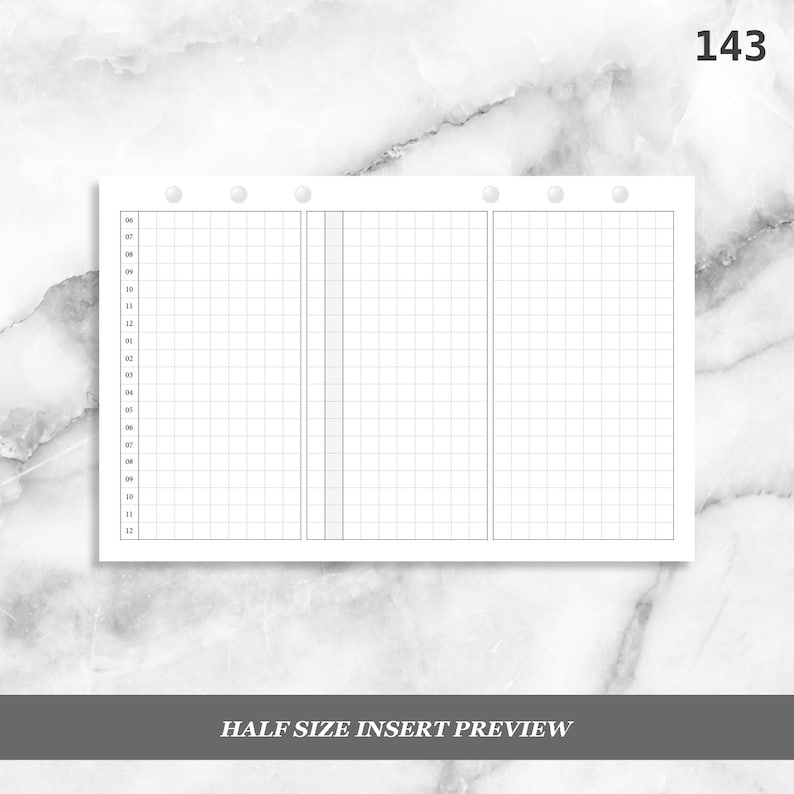 PRINTED 143: Horizontal Daily Timed Schedule W/ Tasks and - Etsy
