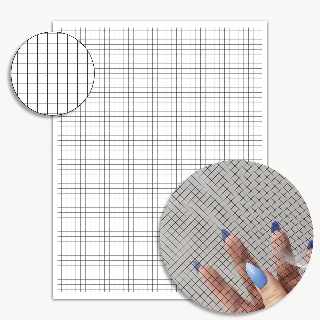 GRID ACETATE Planner Dashboard Transparent Vellum Scrapbooking - Etsy