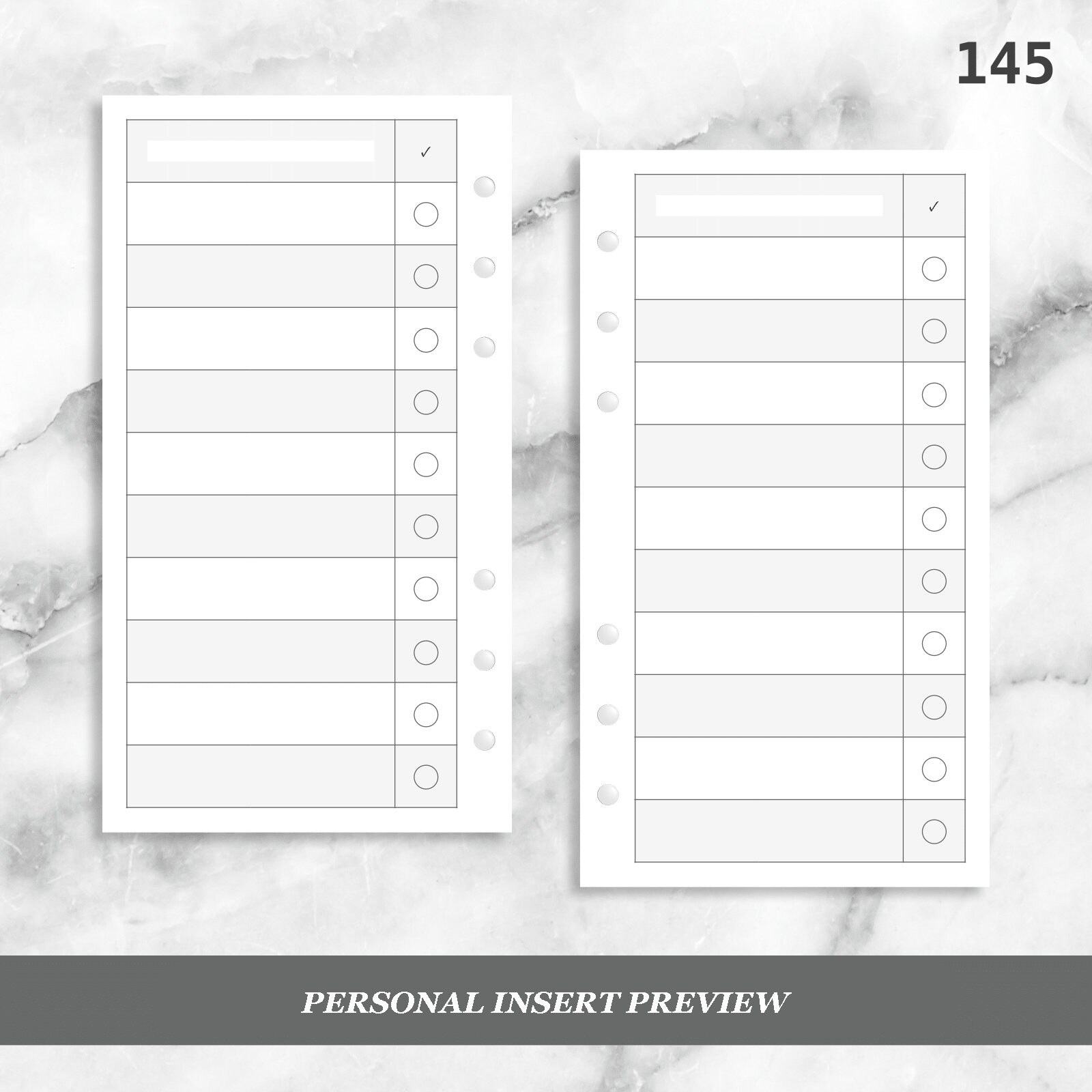 PRINTED 145: Large Checklist CHOOSE SIZE | Etsy