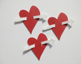 Paper heart cutouts | Etsy