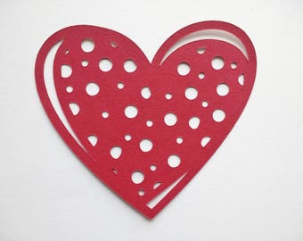 Paper heart cutouts | Etsy