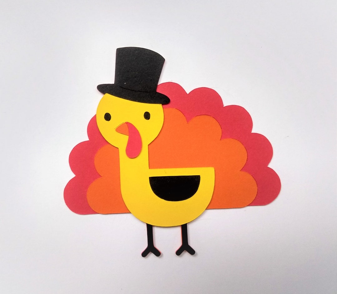 Turkey Decoration, Turkey Die Cut, Thanksgiving Decor - Set of 6 - Etsy