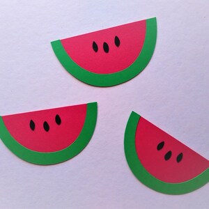 Watermelon Die Cut, Beach Party Decoration, Watermelon Cutout - Set of ...