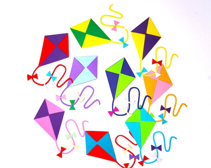 Let's Go Fly a Kite Party Paper Garland Kite Baby Shower Decor Kite ...