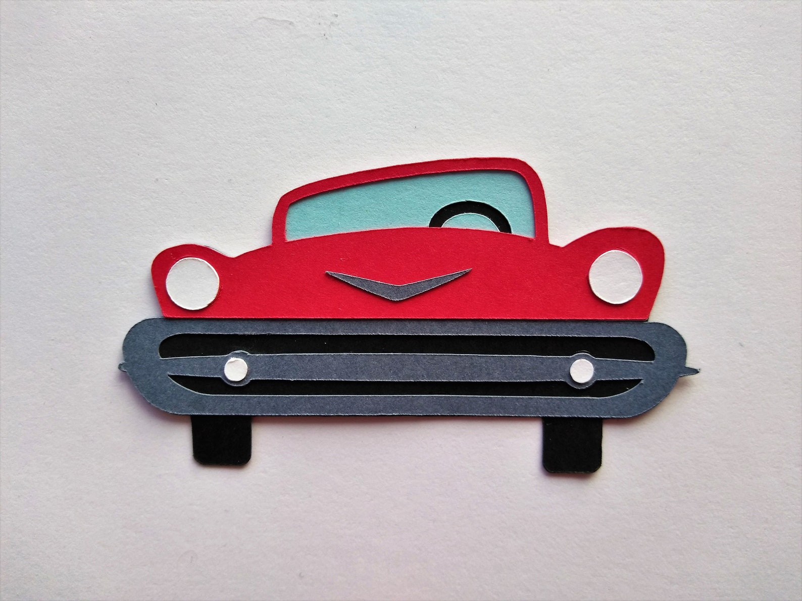 Classic Car Decoration Vintage Car Die Cut Set of 4 | Etsy