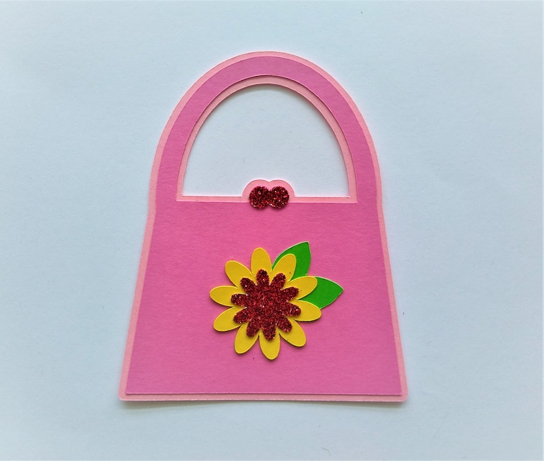 Die Cut Purses Paper Handbags Purse Decorations Set of 4 | Etsy