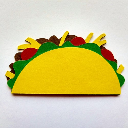 Taco Cutouts Die Cut Tacos Set of 6 - Etsy