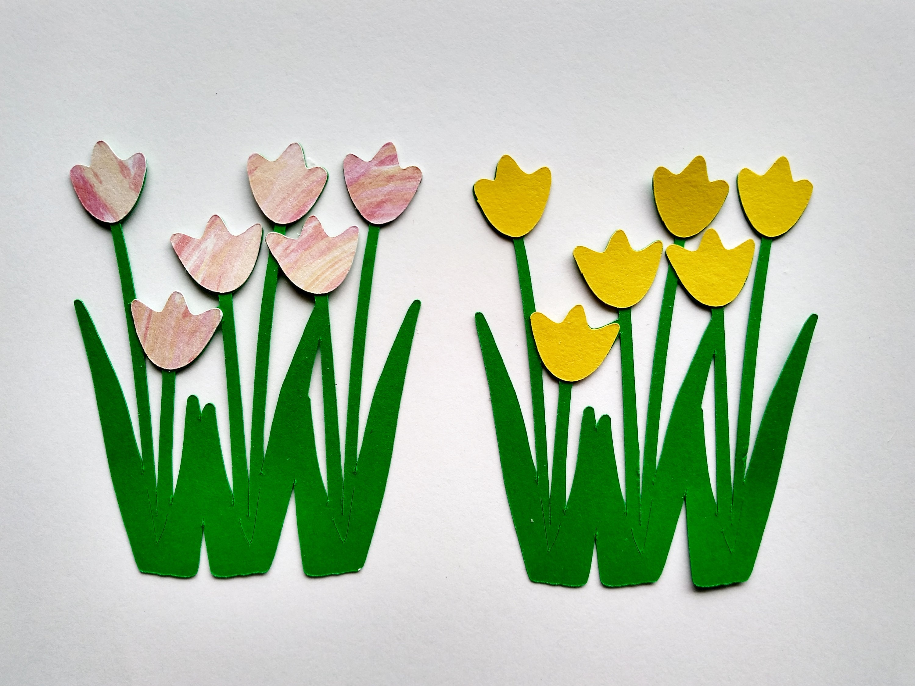 Paper Tulips Die Cut Tulips Set of 4 | Etsy