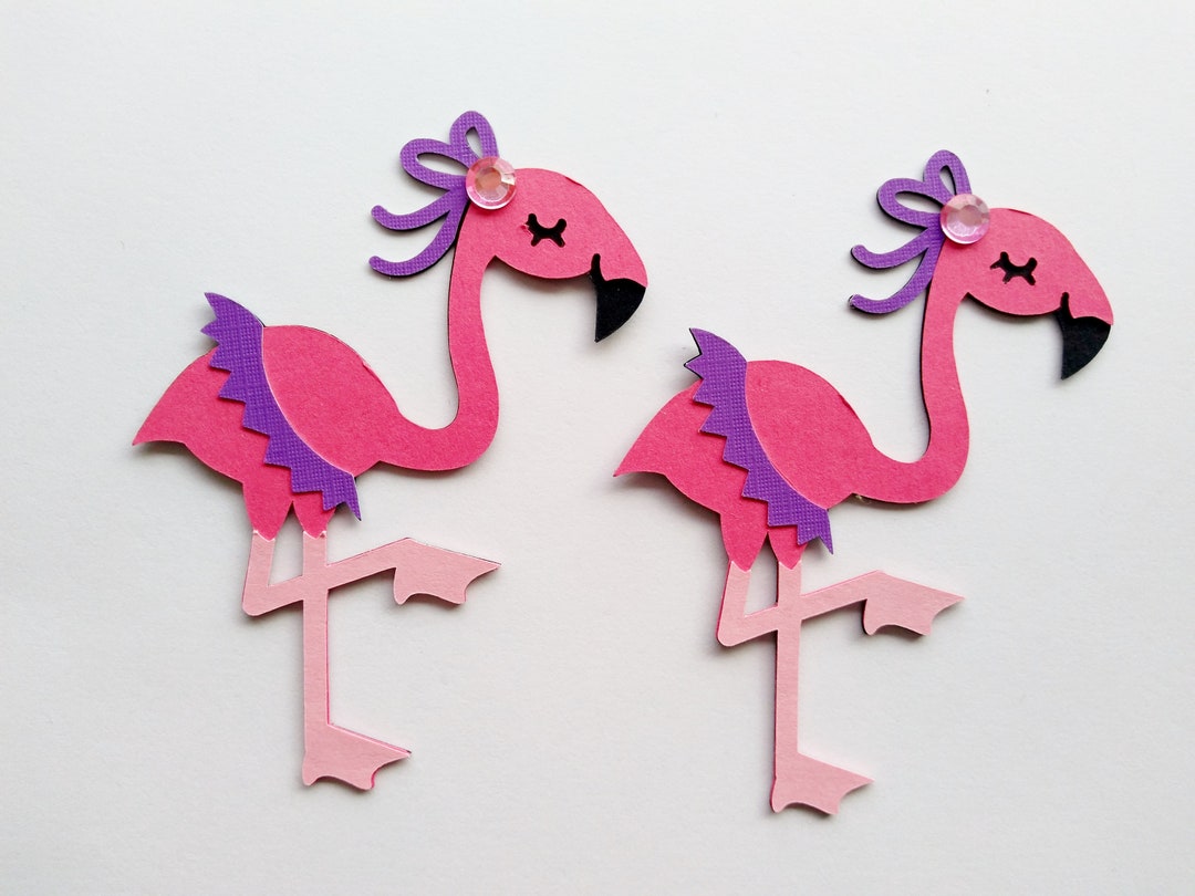 Pink Paper Flamingo Cutouts: Party & Scrapbook Decor (set of 4) - Etsy