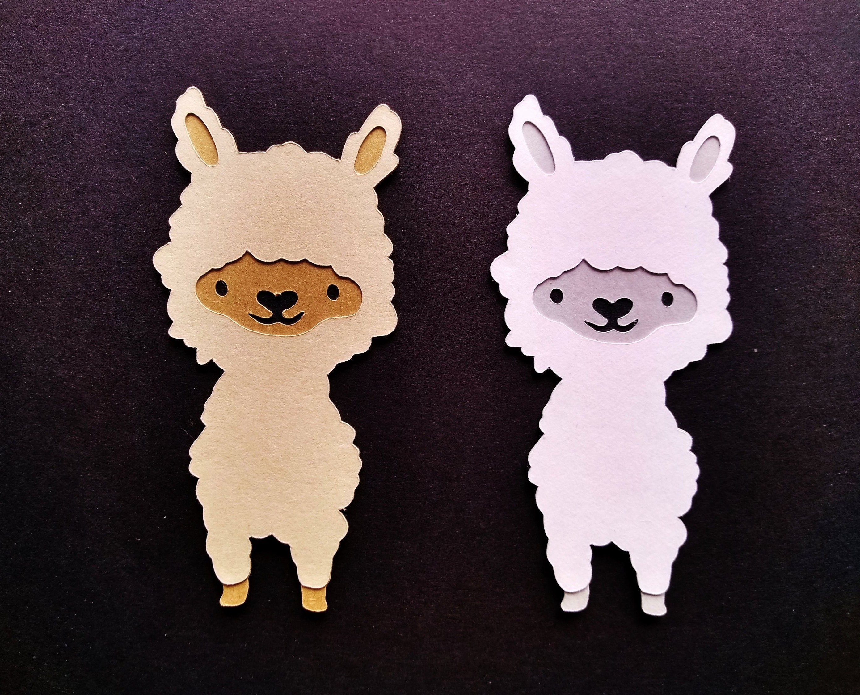 Llama Die Cut, Llama Cutout, Alpaca Decoration - Set of 4 - Etsy
