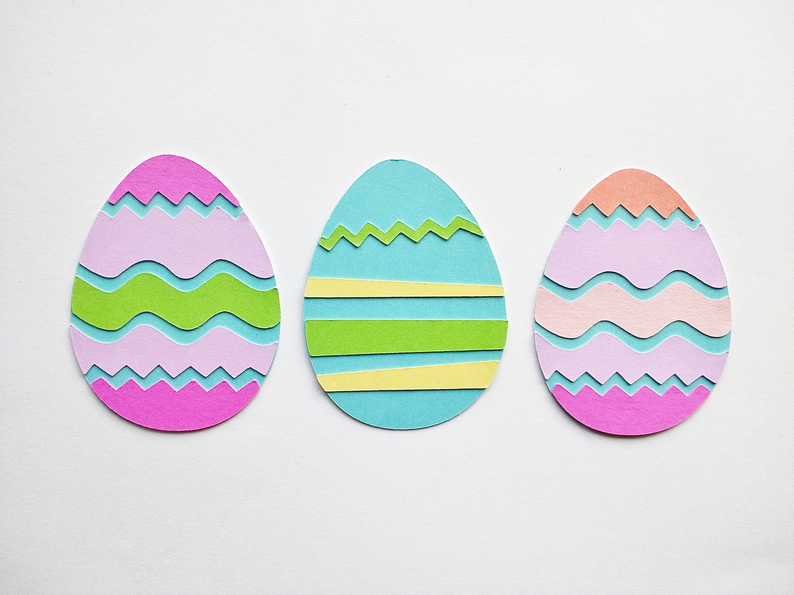 Paper Eggs, Easter Eggs, Easter Egg Cutout - Set of 6 - Etsy