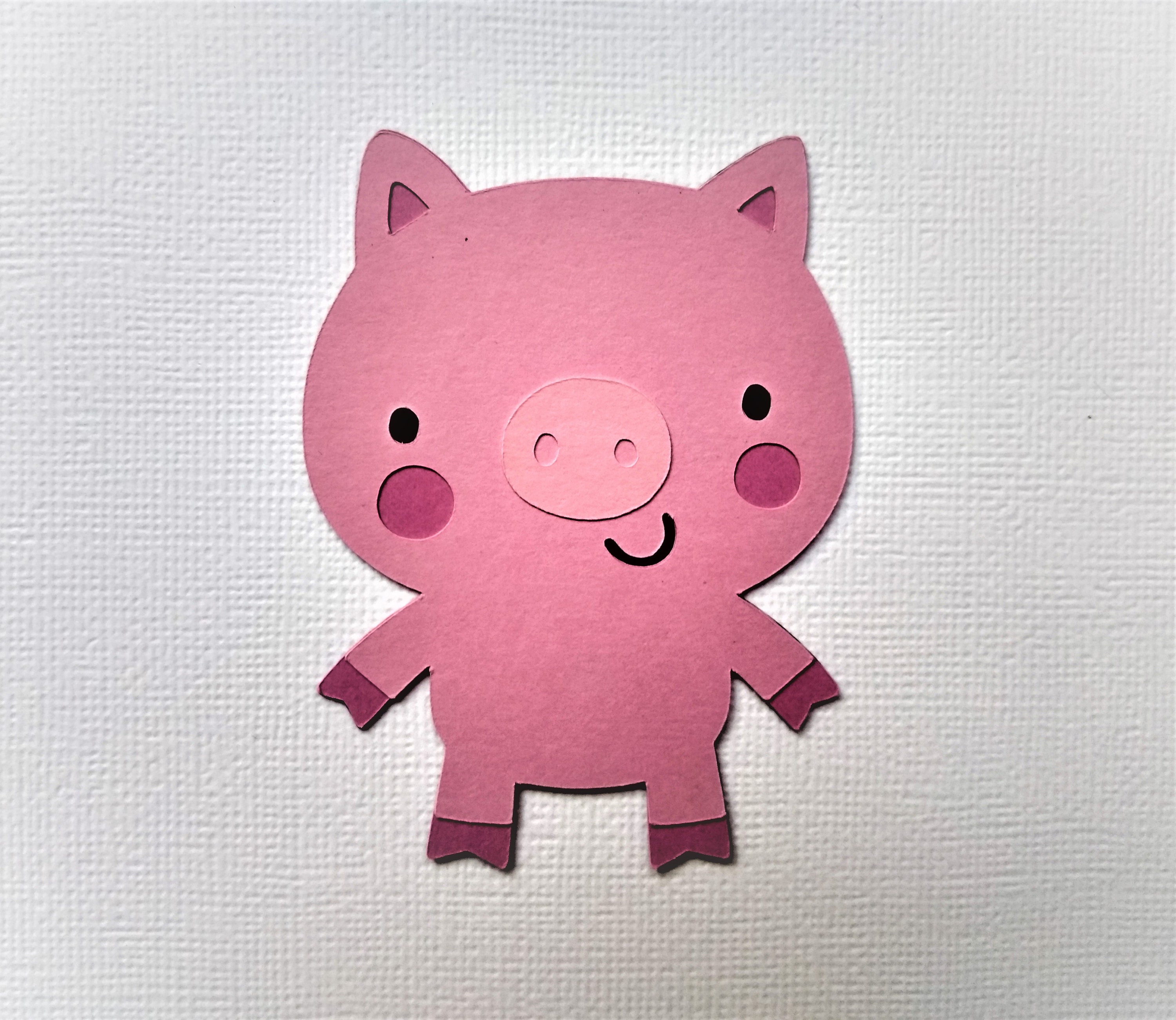 Pig Die Cut Piglet Decoration Barnyard Animal Set of 6 | Etsy