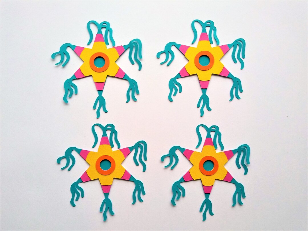 Cardstock Paper Pinata Decoration, Fiesta Decor (set of 4) - Etsy