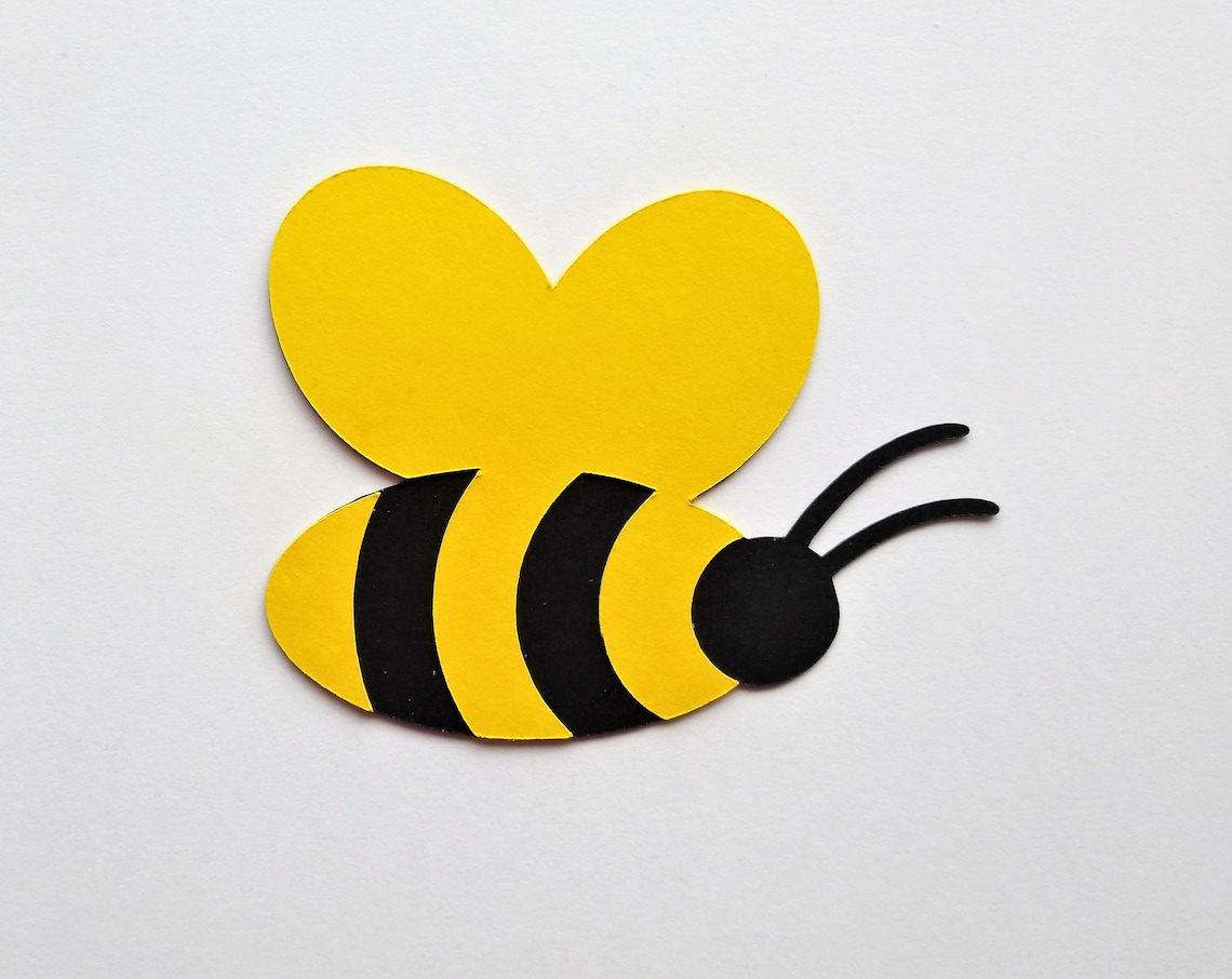 Bumble Bee Cutout Die Cut Bee Set of 6 | Etsy