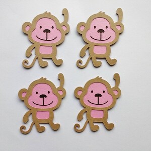 Monkey Cutout, Paper Monkeys, Monkey Die Cut - Set of 6 - Etsy