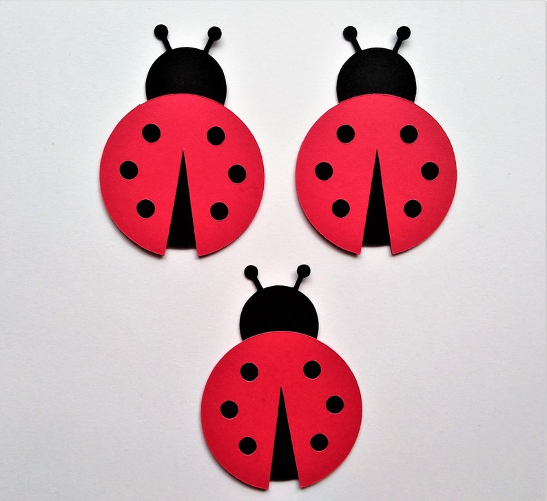 Ladybug Die Cuts, Ladybug Decoration - Set of 6 - Etsy