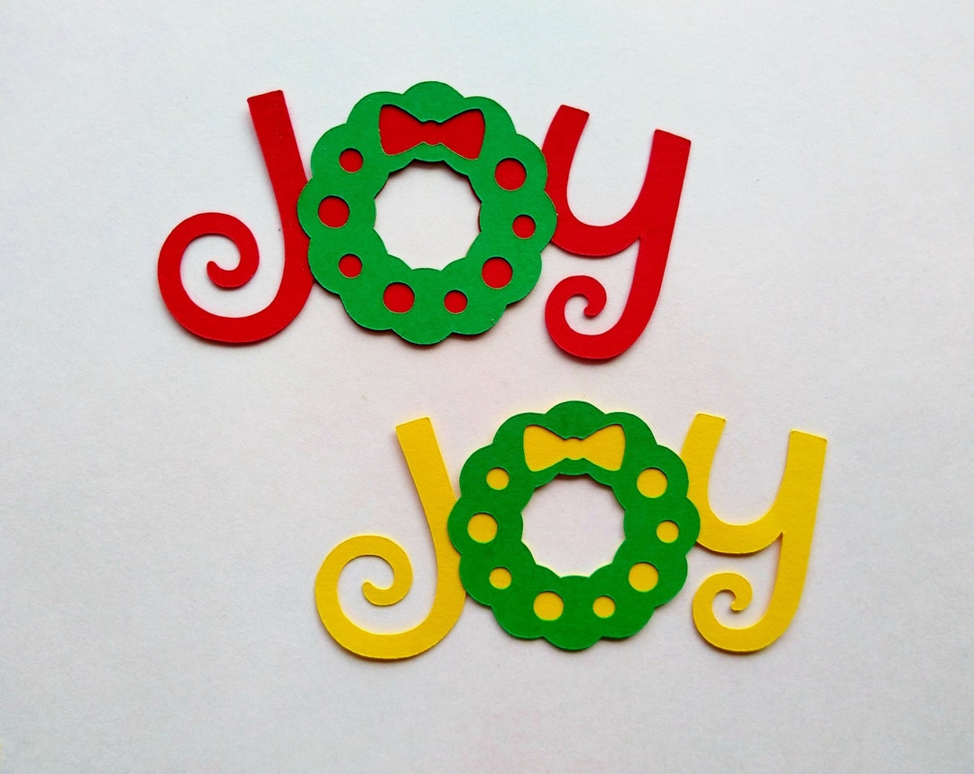 Joy Decoration, Christmas Decoration, Christmas Embellishment - Set of ...