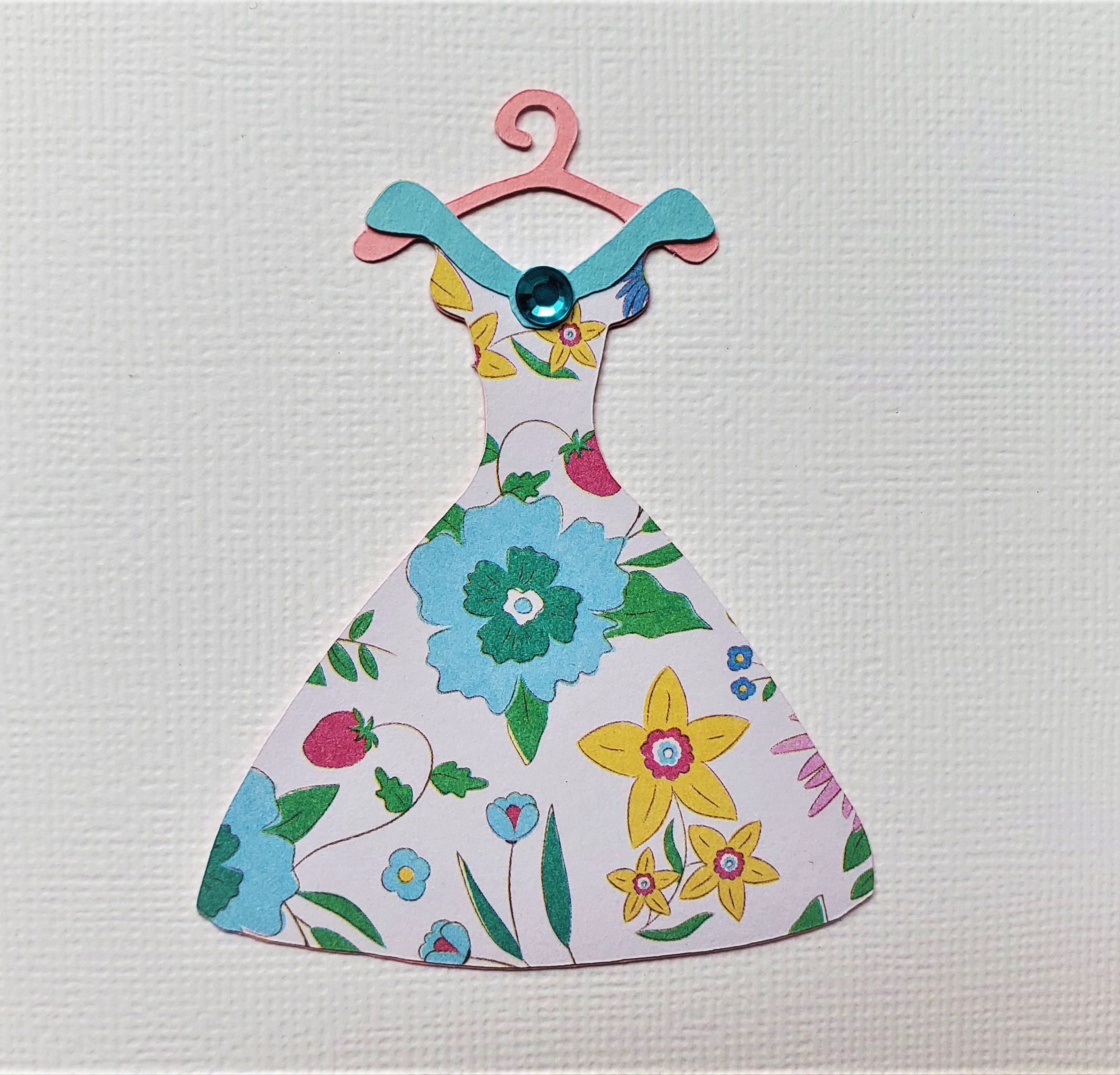 Die Cut Dress Flowered Paper Dress Set of 5 - Etsy