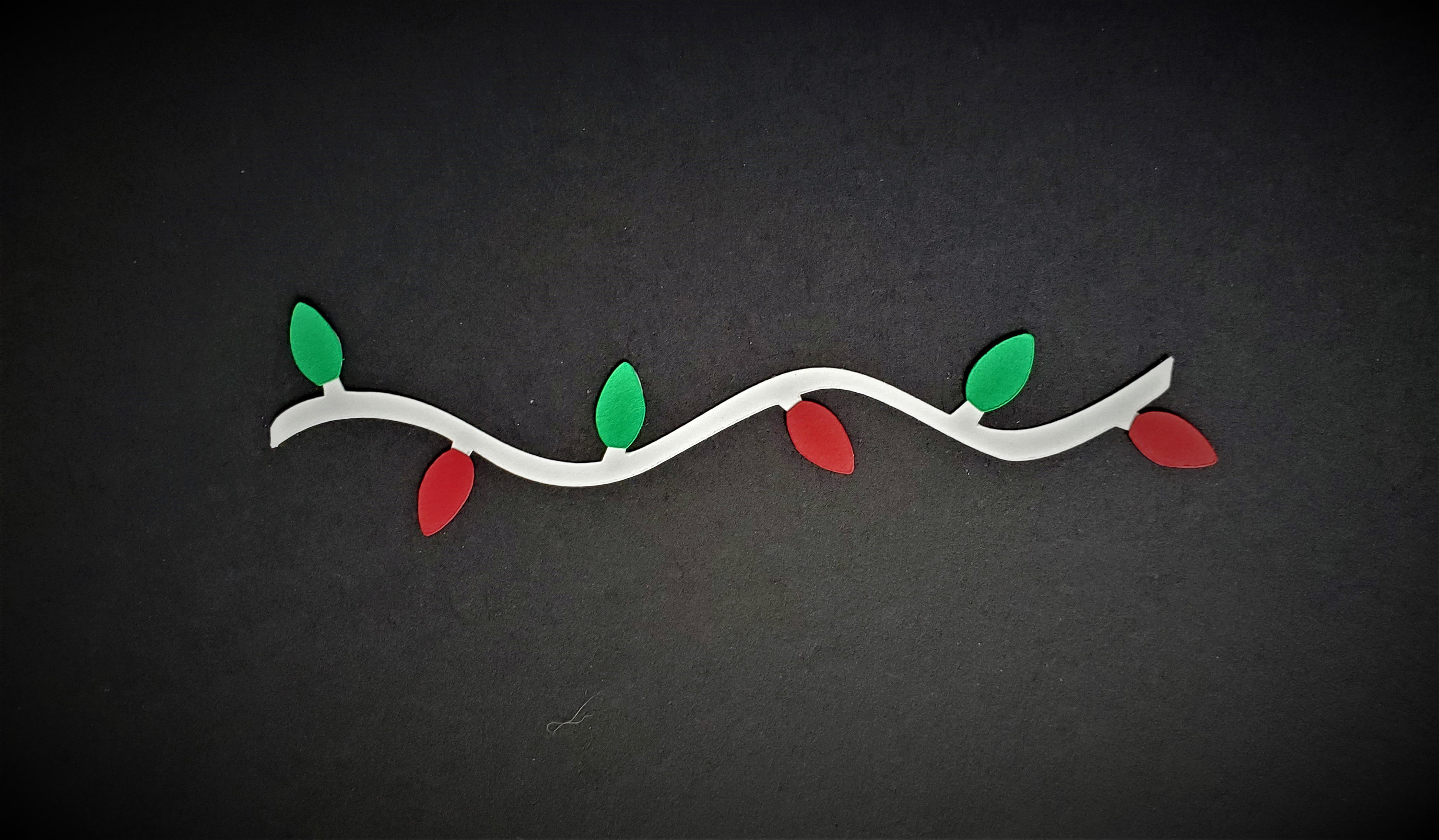Paper Christmas Lights, Christmas Decorations, Light Die Cuts - Set of ...