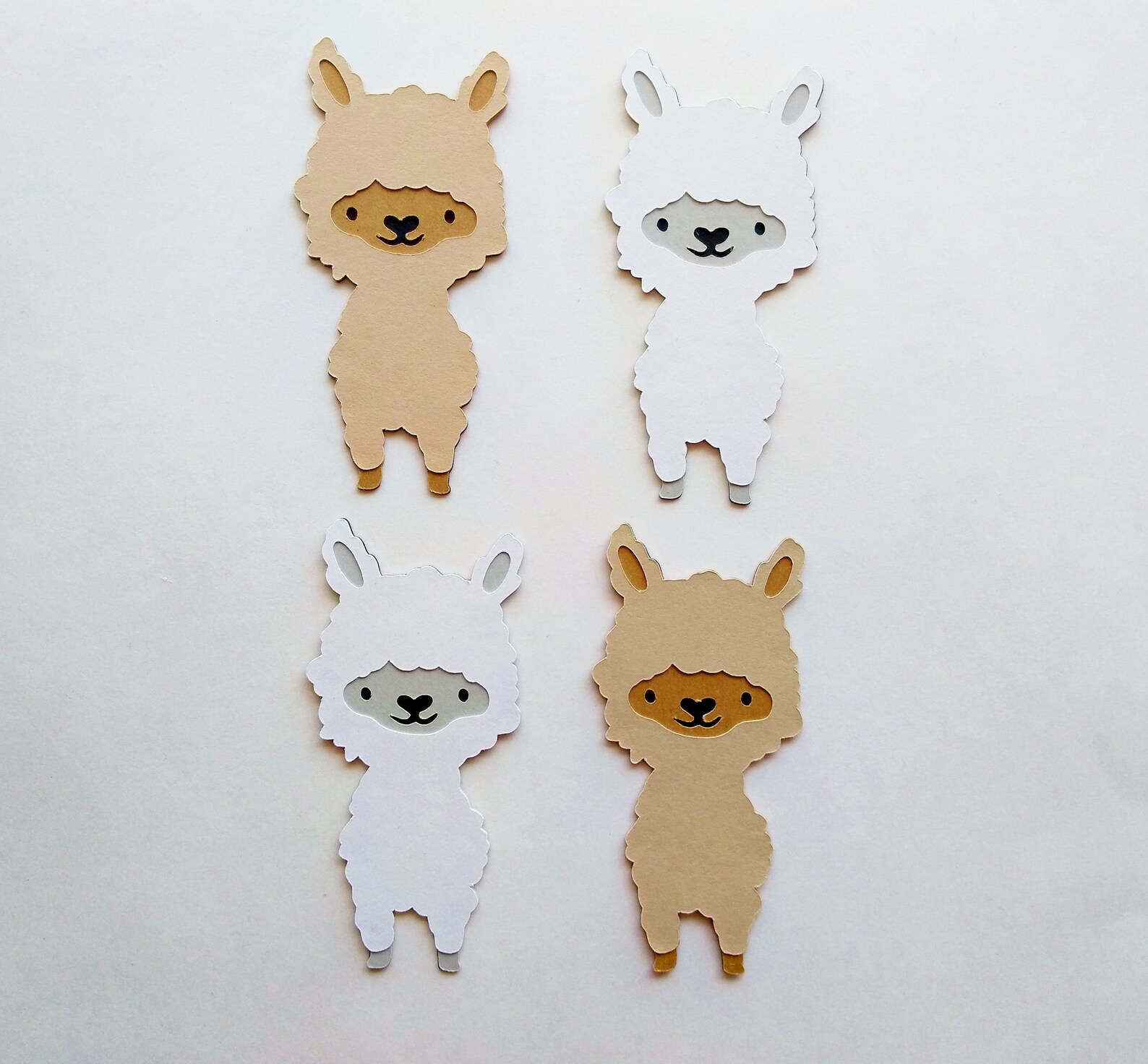 Llama Die Cut, Llama Cutout, Alpaca Decoration - Set of 4 - Etsy