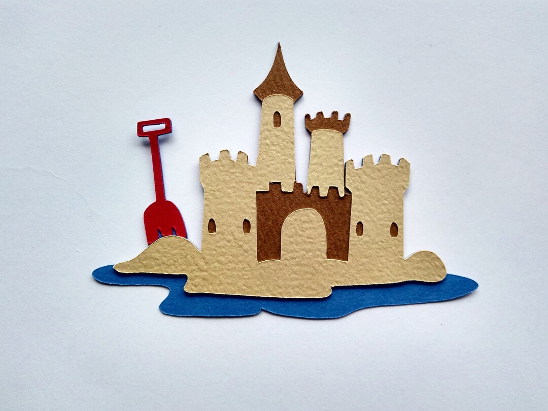 Sandcastle Decoration, Sandcastle Die Cut - Pkg of 4 - Etsy