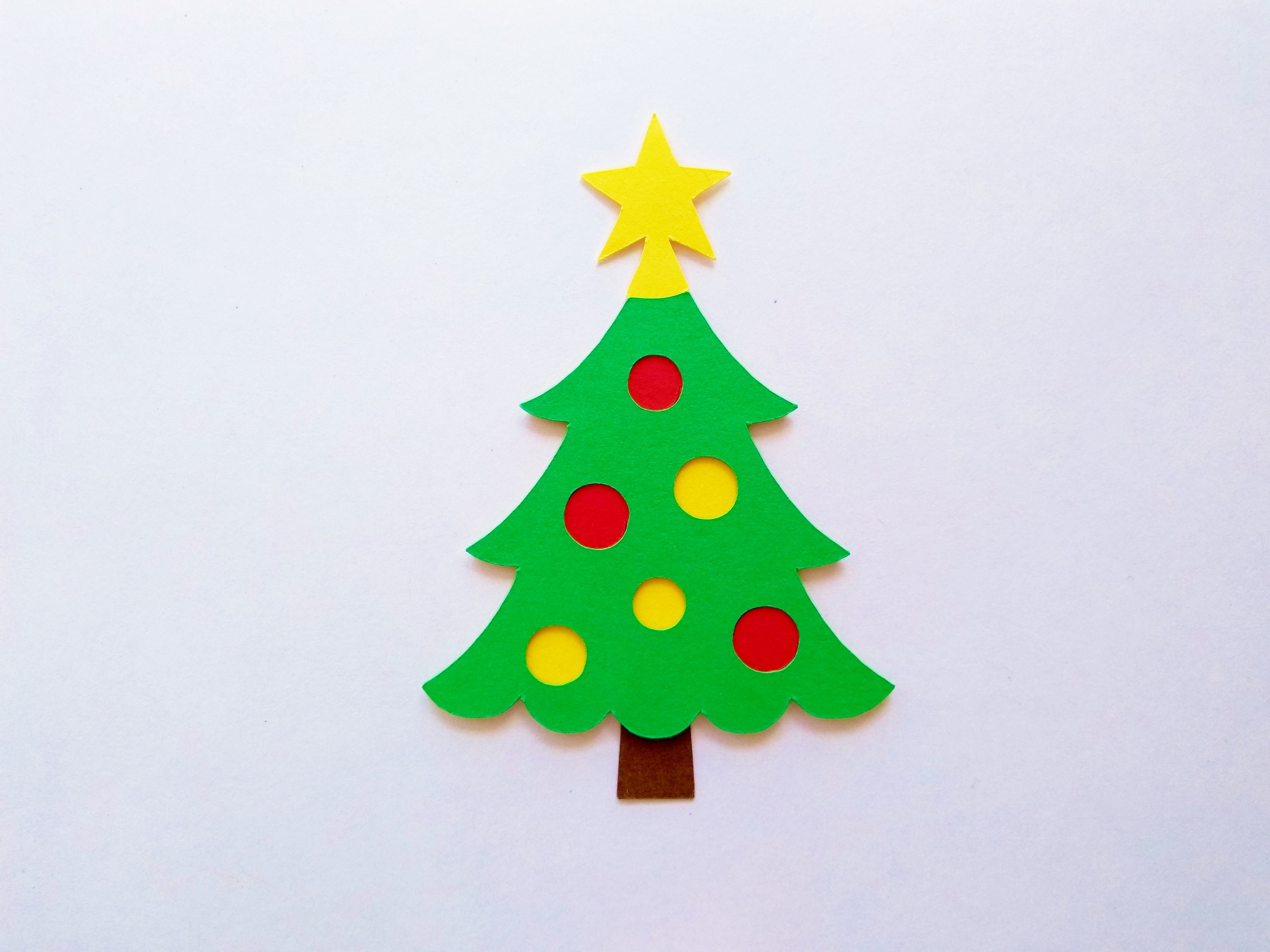 Christmas Cutout Christmas Tree Holiday Decoration Set of - Etsy