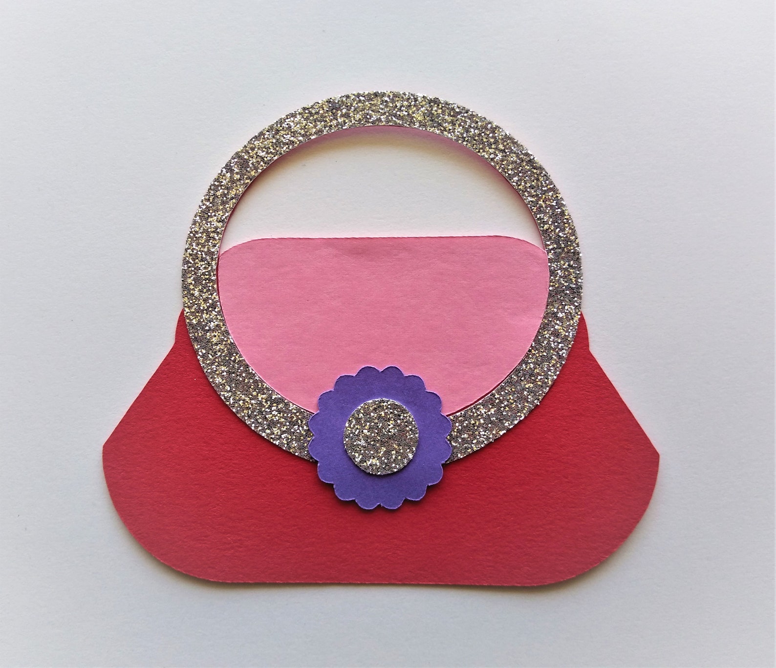 Die Cut Purses Paper Handbags Purse Decorations Set of 4 | Etsy