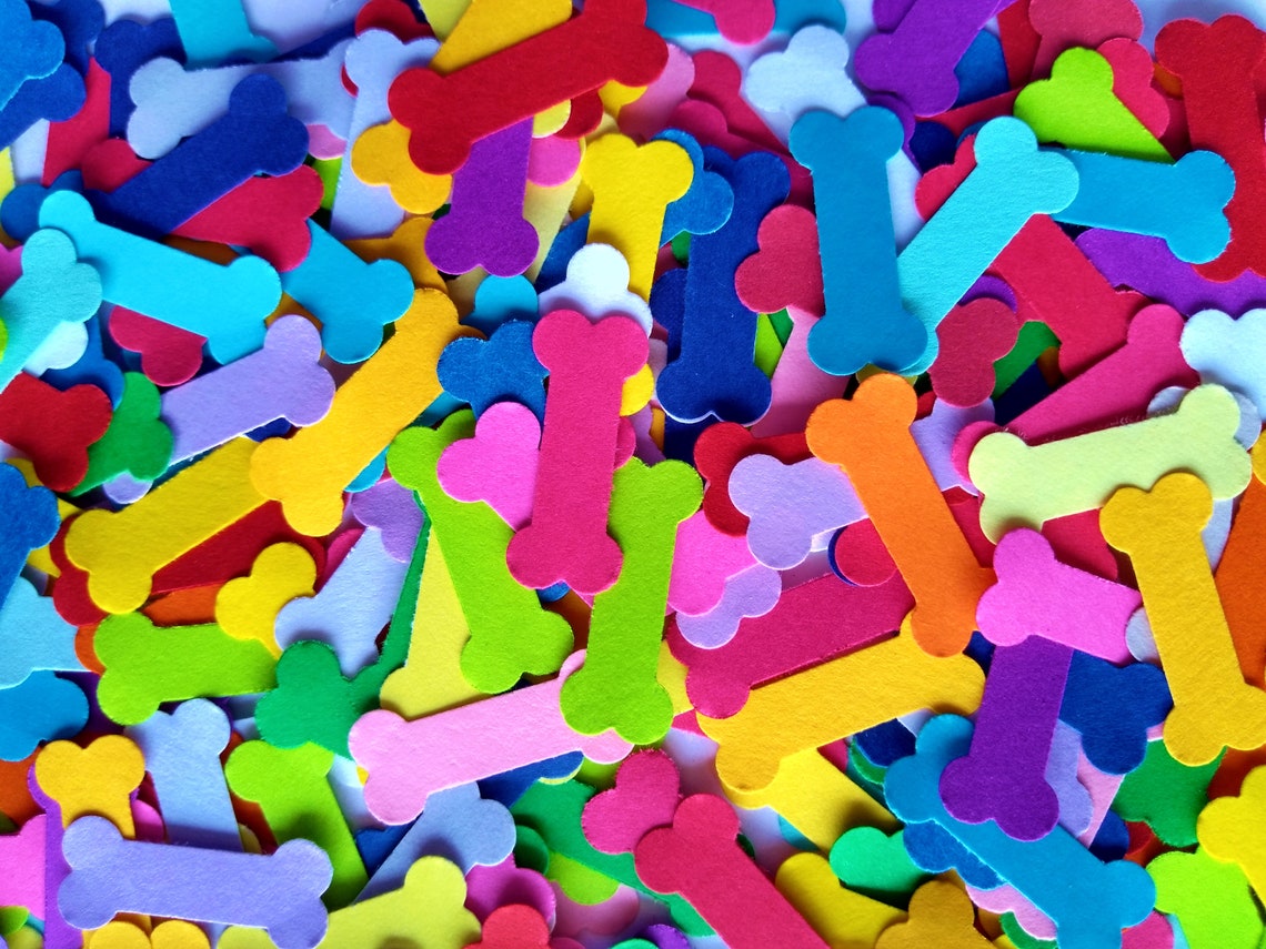 Dog Bone Confetti Dog Bone Cutout Die Cut Bone Pkg of 200 - Etsy