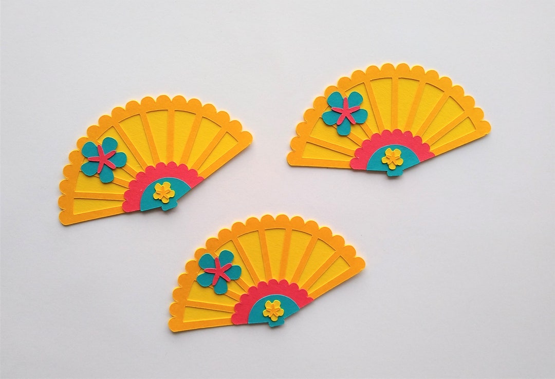 Mexican Fan, Die Cut Fan Set of 6 - Etsy