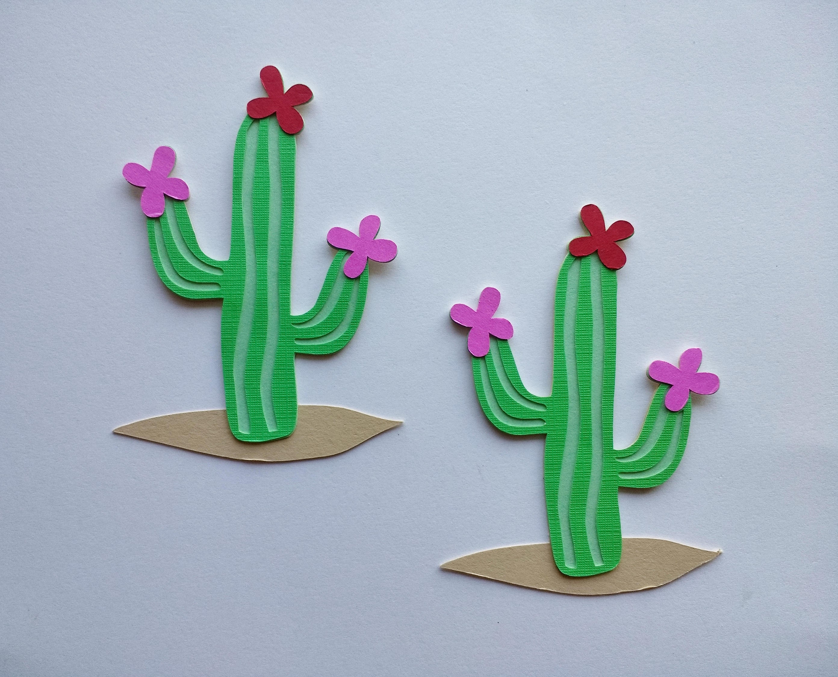 Cactus Cutout Cactus Decoration Paper Cactus Set of 4 - Etsy