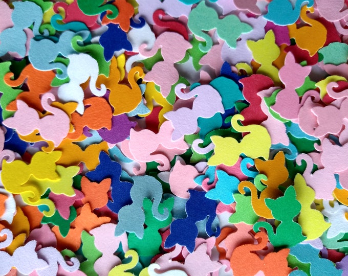 Cat Confetti Kitty Confetti Paper Cats Die Cut Cats | Etsy