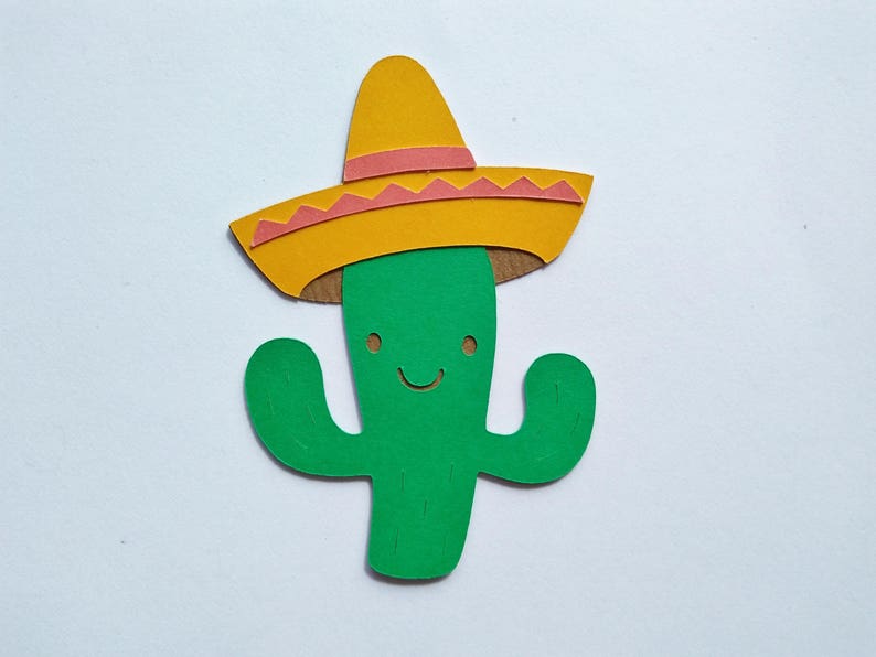 Die Cut Cactus Paper Cactus Fiesta Decor Set of 4 - Etsy