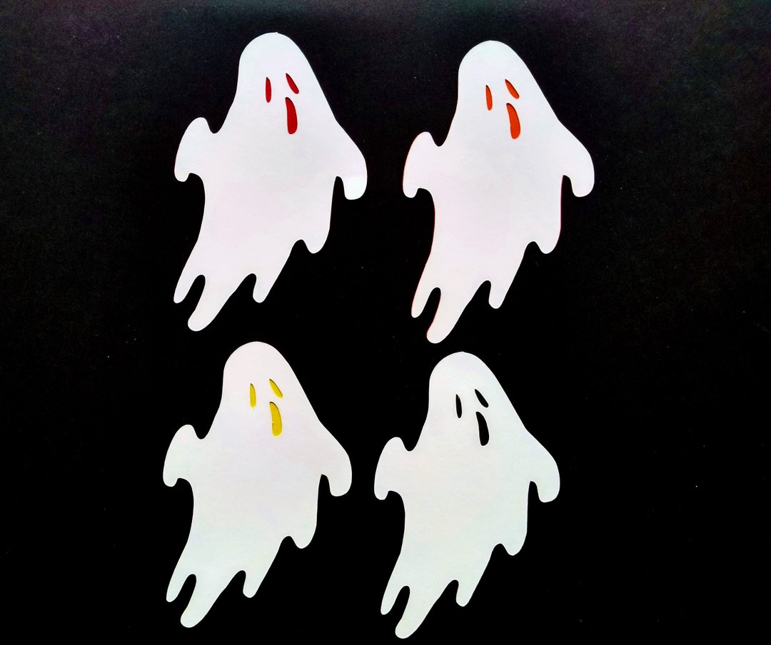 Ghost Die Cut, Ghost Cutout, Halloween Decoration - Set of 4 - Etsy