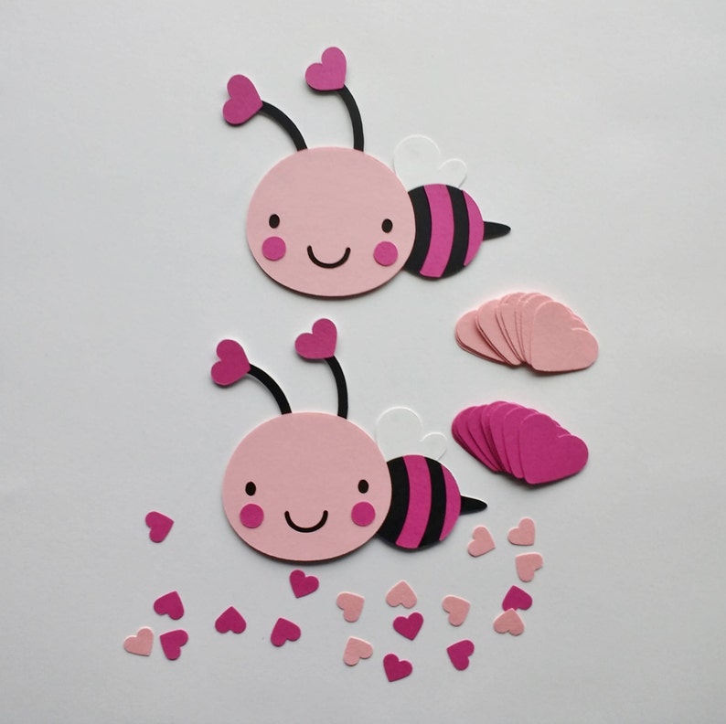 Paper Bumblebee, Valentine Decoration, Bee Cutout - Set of 6 - Etsy