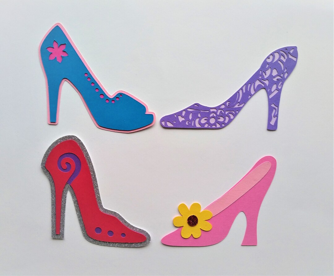 Fancy Paper Shoes, Shoe Die Cuts Set of 4 - Etsy