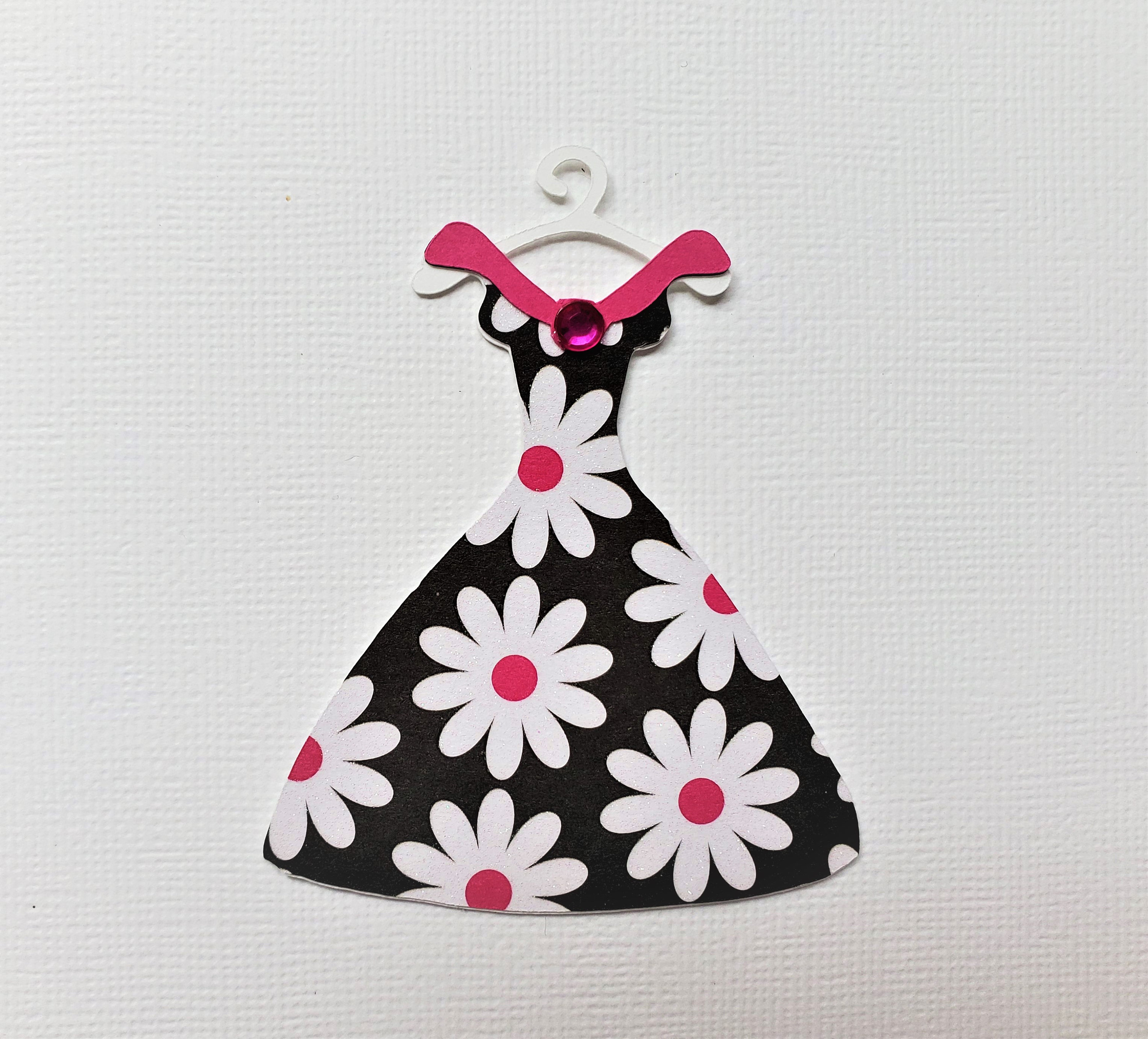 Die Cut Dress Flowered Paper Dress Set of 5 - Etsy