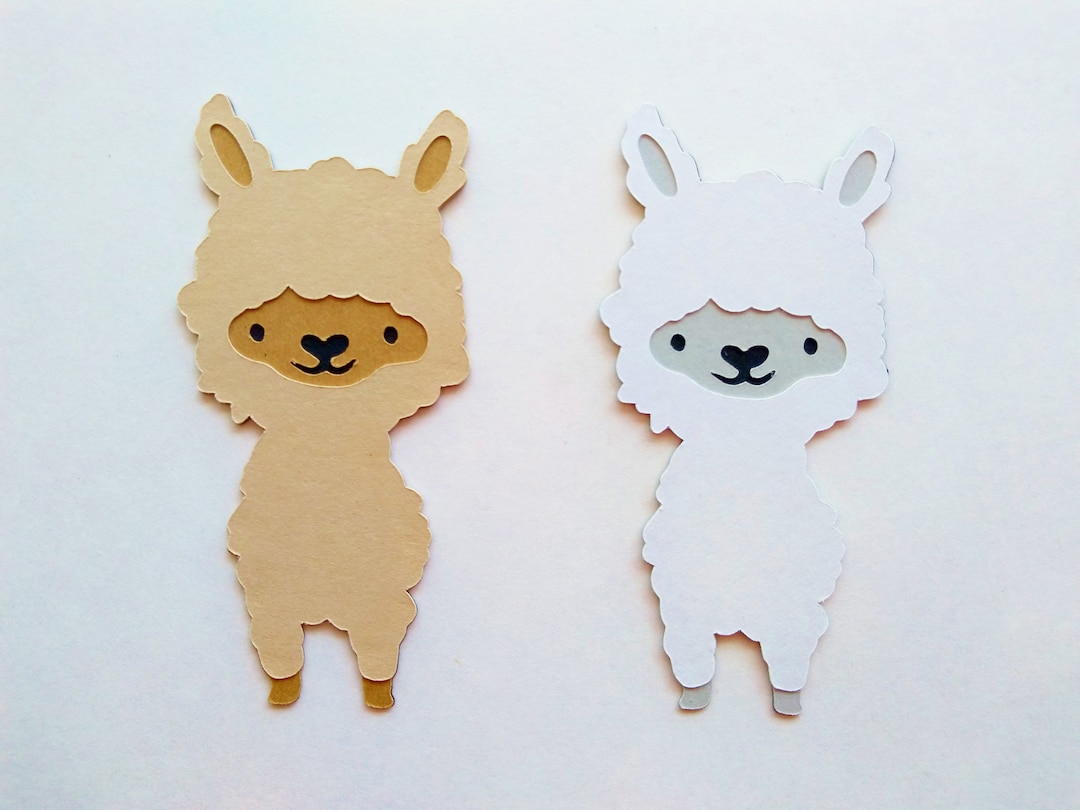 Llama Die Cut, Llama Cutout, Alpaca Decoration - Set of 4 - Etsy