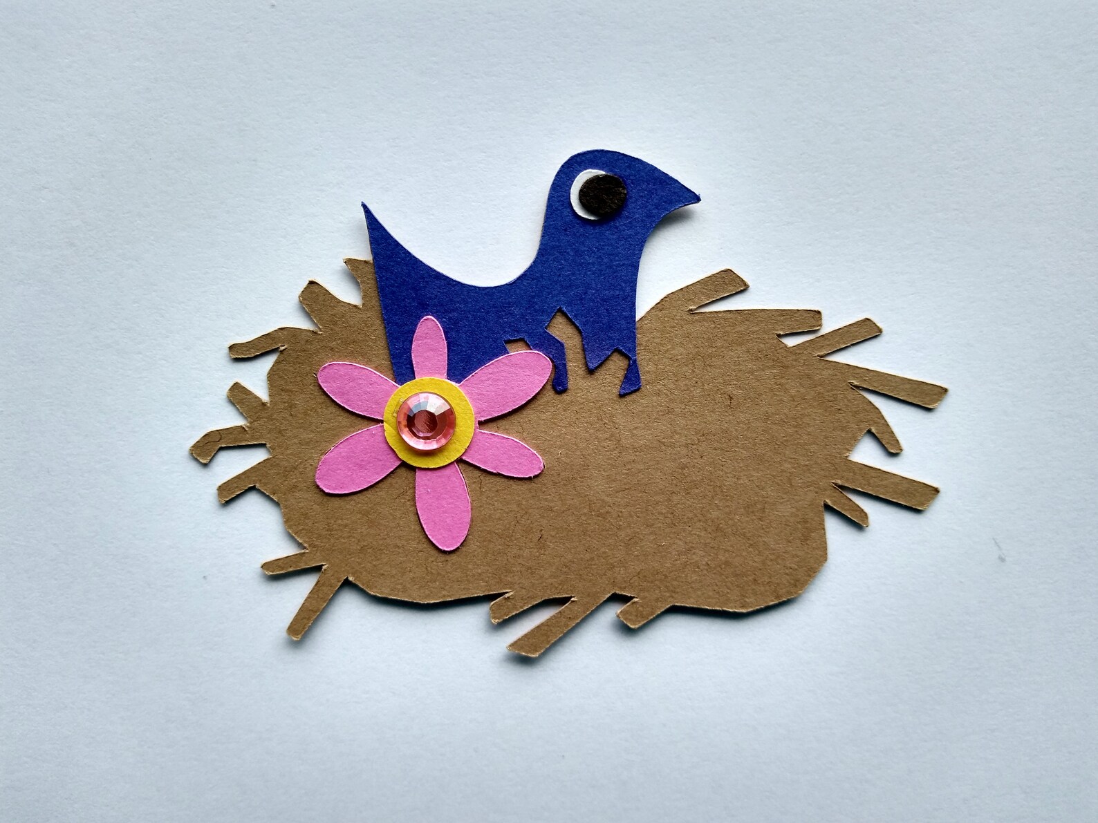 Paper Bird Bird Nest Die Cut Bird in Nest Set of 4 - Etsy