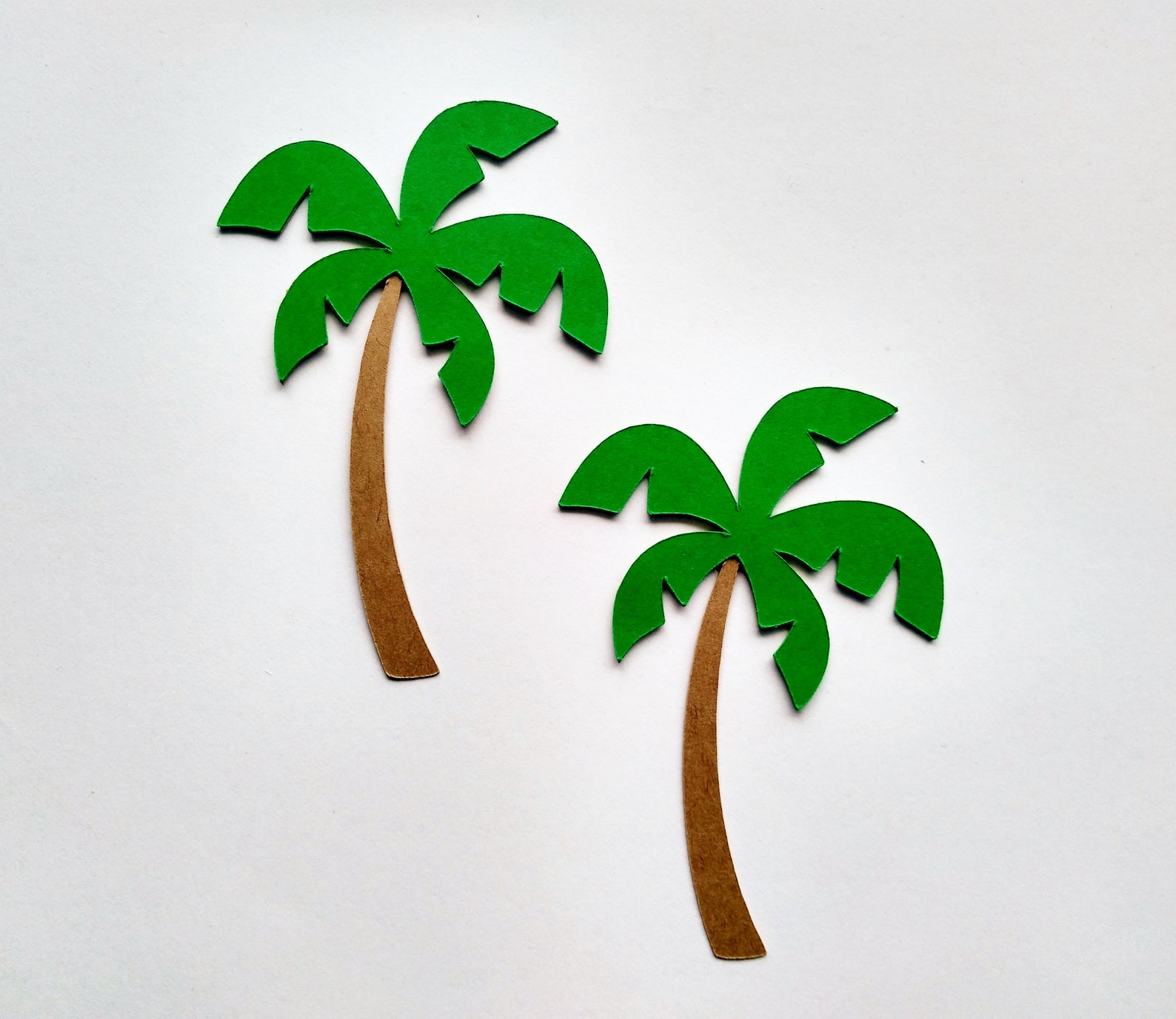 Palm Tree Decoration, Paper Palm Trees, Tree Cutouts - Pkg of 6 - Etsy
