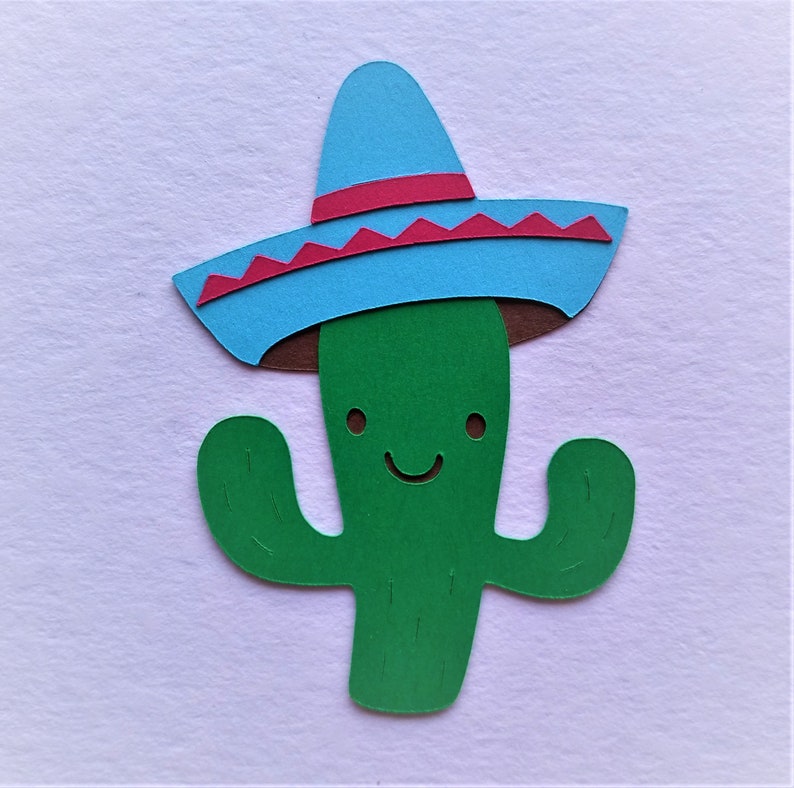 Die Cut Cactus Paper Cactus Fiesta Decor Set of 4 - Etsy
