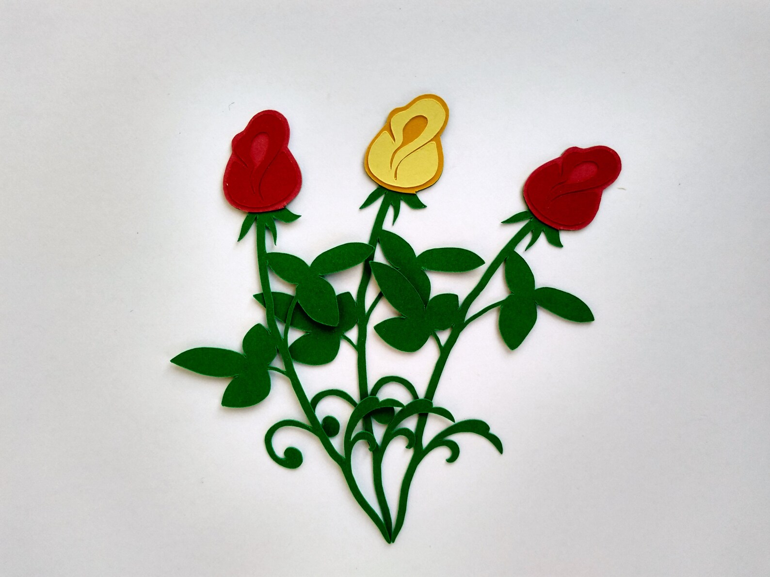 Rose Cutouts Flower Die Cuts Set of 6 - Etsy